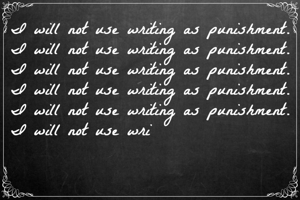 Can We Stop Using Writing As Punishment In Schools Kelley Lindberg